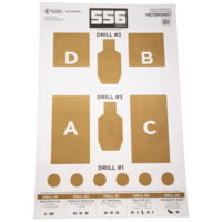 Action Target 556 Training Lab Target, Brown and White, 100 Per Box ...