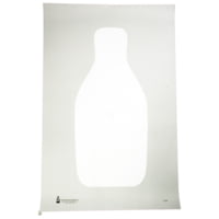 Action Target Standard FBI/DEA Q Target, Bright White, 22 1/2x34 1/2 ...