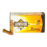 Armscor Precision Inc .22 Long Rifle 40 Grain Soft Point Brass Cased ...