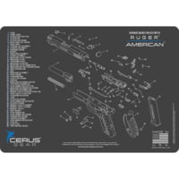 Cerus Gear Ruger American Handgun Schematic Cleaning Mat 12x17 Grey and ...