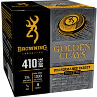 Browning Ammo BGC418 Golden Clays 410Bore 2.50" 1/2oz 8Shot 25 Per Box ...