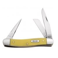 Case 3318PU Yellow CV Medium Stockman Knfie | Free Shipping over $49!