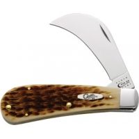 Case 61011 SS Peach Seed Hawkbill Pruner Knife w/ Hawkbill Blade ...