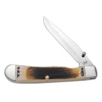 Case 6154LC CV Amber Bone Rancher TrapperLock Folding Knife | Free ...
