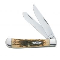 Case 6254 CV Amber Bone Trapper Knife w/ Clip and Spey Blades | 30% Off ...