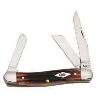 Case 6318 SS Crimson Bone Medium Stockman Folding Knife | Free Shipping ...