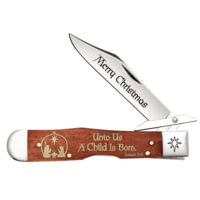 Case Cheetah Christmas Embellished Smooth Chestnut Bone Folding Knives ...