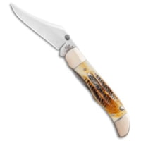 Case Kickstart Mid-Folding Hunter Assisted Knife Bone Stag 6.51265AC SS ...