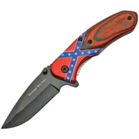 China Made Dixie Rebel Linerlock 3.50 in Stainless Steel Folding Knife ...