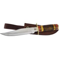 Chipaway Hunter Yellow/Brown Fixed Blade Knife