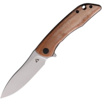 CMB Made Knives Brown Micarta Blaze Folding Knife | w/ Free S&H