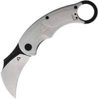 CMB Made Knives Falcon Linerlock White 2.75 in Stainless Steel Folding ...