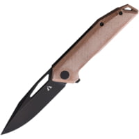 CMB Made Knives Lurker Brown Canvas Micarta Folding Knife | 18% Off w ...