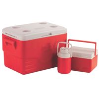 Coleman 3 Piece Cooler Combo, 36 Qt Cooler, 5 Qt Cooler, .3 Gal Jug ...