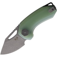Damned Designs Anzu Linerlock Jade 2.00 in Stainless Steel Folding ...