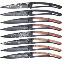 Deejo Display Box 8 Black Tattoo 37g Folding Knife | Free Shipping over ...