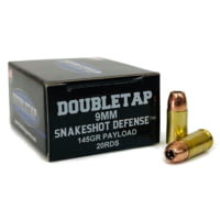 Doubletap Ammunition 9MMSS20 Snake Shot 9mm 20 Per Box/50 Case 32% Off