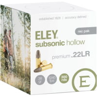 Eley Ammunition Eley Ammo Subsonic .22lr 38gr. Hollow Point 300-pack 05430