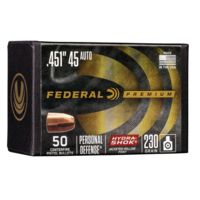 Federal Premium PB45HS230 Hydra-Shok Component 45 Caliber .451 230 GR ...