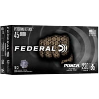 Federal Personal Defense Punch 45 Auto 230 Grain Jacketed Hollow Point ...