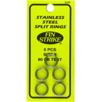 Fin Strike Split Rings Stainless Steel Size 8 80Lb | Free Shipping over ...