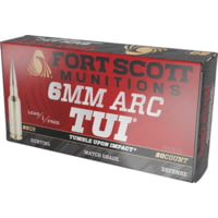 Fort Scott Munitions 6mm ARC 90 Grain Tumble Upon Impact Brass Rifle ...