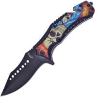 Frost Skull Linerlock A/O Assisted Opening Folding Knife | Free ...