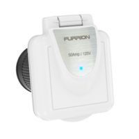 Furrion 50A 125V Shore Power Inlet Square White W/LED | Free Shipping ...