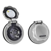 Furrion 30A Stainless Steel Round Inlet w/Powersmart LED | Free ...