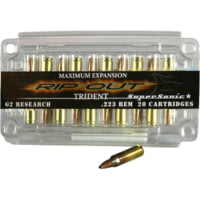 G2 Research Ammunitions Trident Rifle Ammunition .223 Rem 65 gr 2840 ...