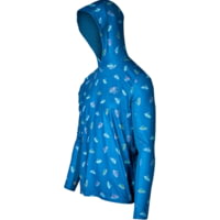 Googan Squad Blue Tossed Jig Hooded Long-Sleeve Shirt w/Mesh Back - Men ...