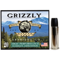 Grizzly Cartridge 44 Magnum +P 355 Grain Wide Flat Nose Gas Check Brass ...