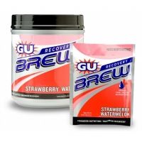 GU Recovery Brew Strawberry Watermelon Brew Canister-14 servings | Free ...