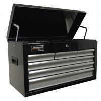 Homak 27in SE Series Top Chest w/ 6 Drawers, Black And Gray | Free ...