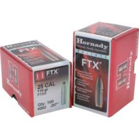 Hornady FTX .25 Caliber 110 Grain Rifle Bullets | $2.73 Off Free Shipping over $49!
