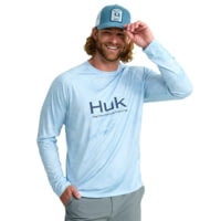 HUK Performance Fishing Pursuit Printed LS Crew Shirt - Men's | Free ...