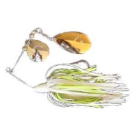 Humdinger Spinnerbait, Gold Colorado Blade/Nickel Indiana Blade, 4/0 ...
