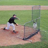 Jugs Sports 7-foot Quick-Snap L-Shaped Pitcher Screen S2000 | Free ...