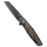 Kansept Knives Cru Frame Lock Knife Blackwash Titanium + Copper CF 3.5 ...