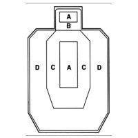 Law Enforcement Targets IPSC Paper Practice Target 23x35 Inch Black ...