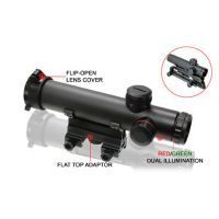 Leapers Golden Image 4x20 Combat Style Model 15 Range Estimating Mil ...