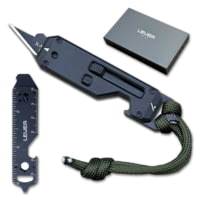 Lever Gear Edge XT Black w Green Lanyard Custom A5E5C000