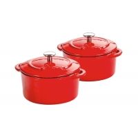 Lodge Set of 2 Round Cocottes | Free Shipping over $49!