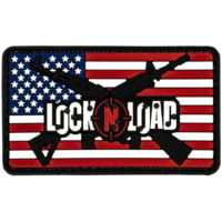 Merica Life US Flag with Lock N Load Rifle PVC Patch | Free Shipping over $49!