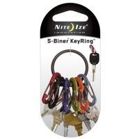 Nite Ize S-Biner Key Ring Holder in Black, Silver and Stainless Steel ...
