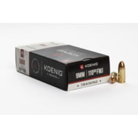 Atlanta Arms Koenig Training 9mm 110GR FMJ 6FCEC190 K9110FMJ