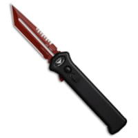 Paragon PARA-X Tanto Blood Line Automatic Smooth Black 3.6 Red Serr ...