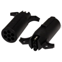 Pollak 12-742EV 7 Way Round Pin To 4 Way Flat | Free Shipping over $49!
