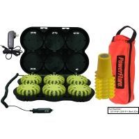 Powerflare 6-Position Cone Adapter Kit with Rechargeable 6-Pack of ...