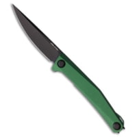 Real Steel Teres Liner Lock Knife Green Aluminum 3.1 Satin 616562DB